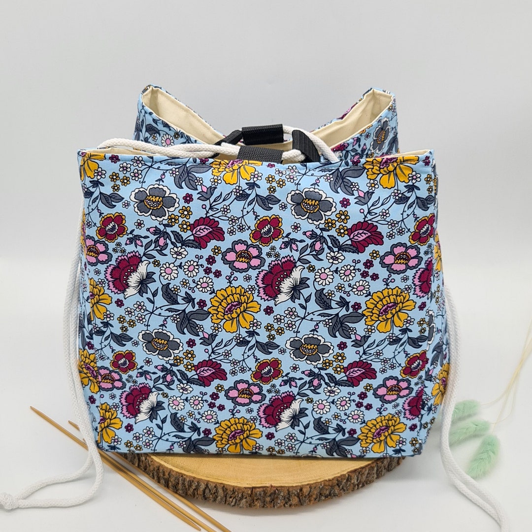 Project Bag for Knitting, Large Japanese Knitting Project Bag, Project ...