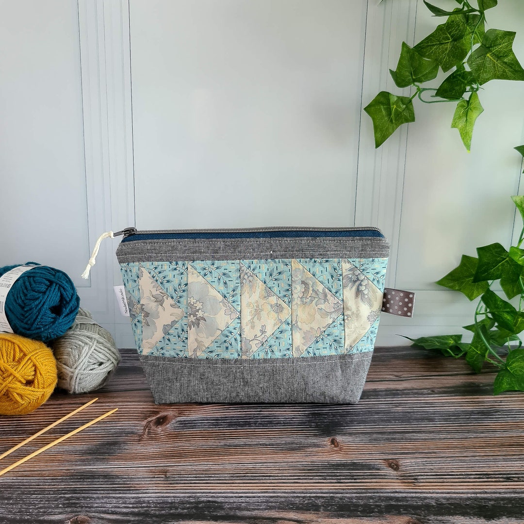 Project Bag Project Bag Knitting Bag Patchwork Bag Bobble Bag Knitting ...