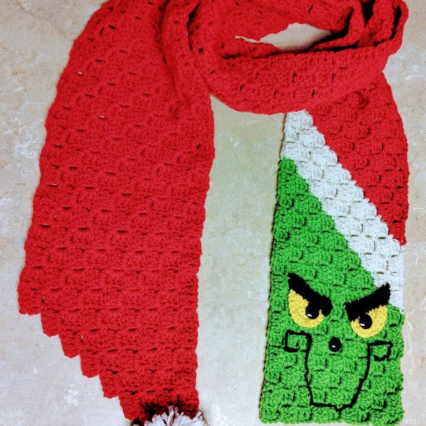Grinch Scarf Pattern - Etsy