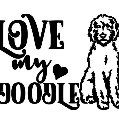 Goldendoodle Dog/doodle Decal - Etsy