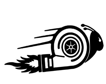 Turbo Snail Decal - Etsy