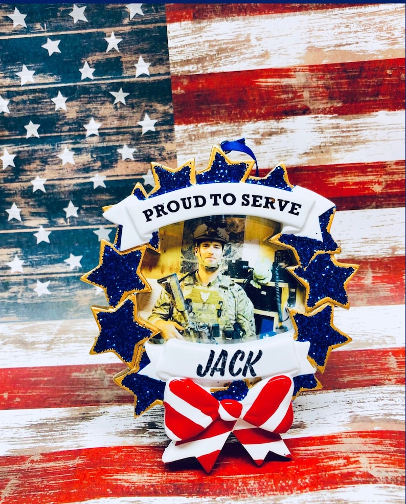 Personalized US Military Frame, Ornament, Picture Frame, Navy, Marines ...