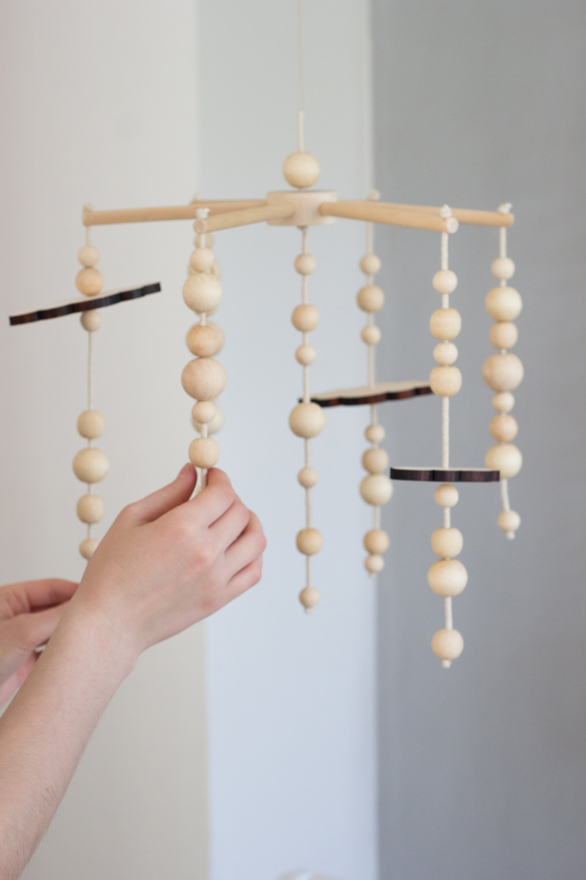 Wooden baby mobile wood crib mobile baby mobile girl baby | Etsy