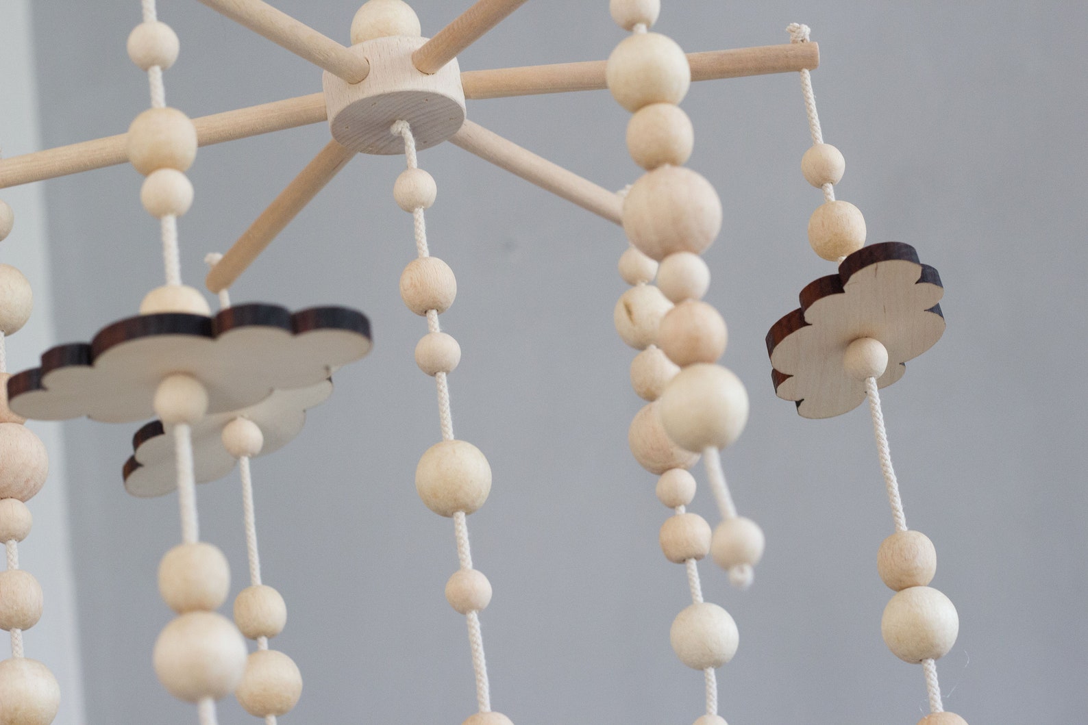 Wooden baby mobile wood crib mobile baby mobile girl baby | Etsy