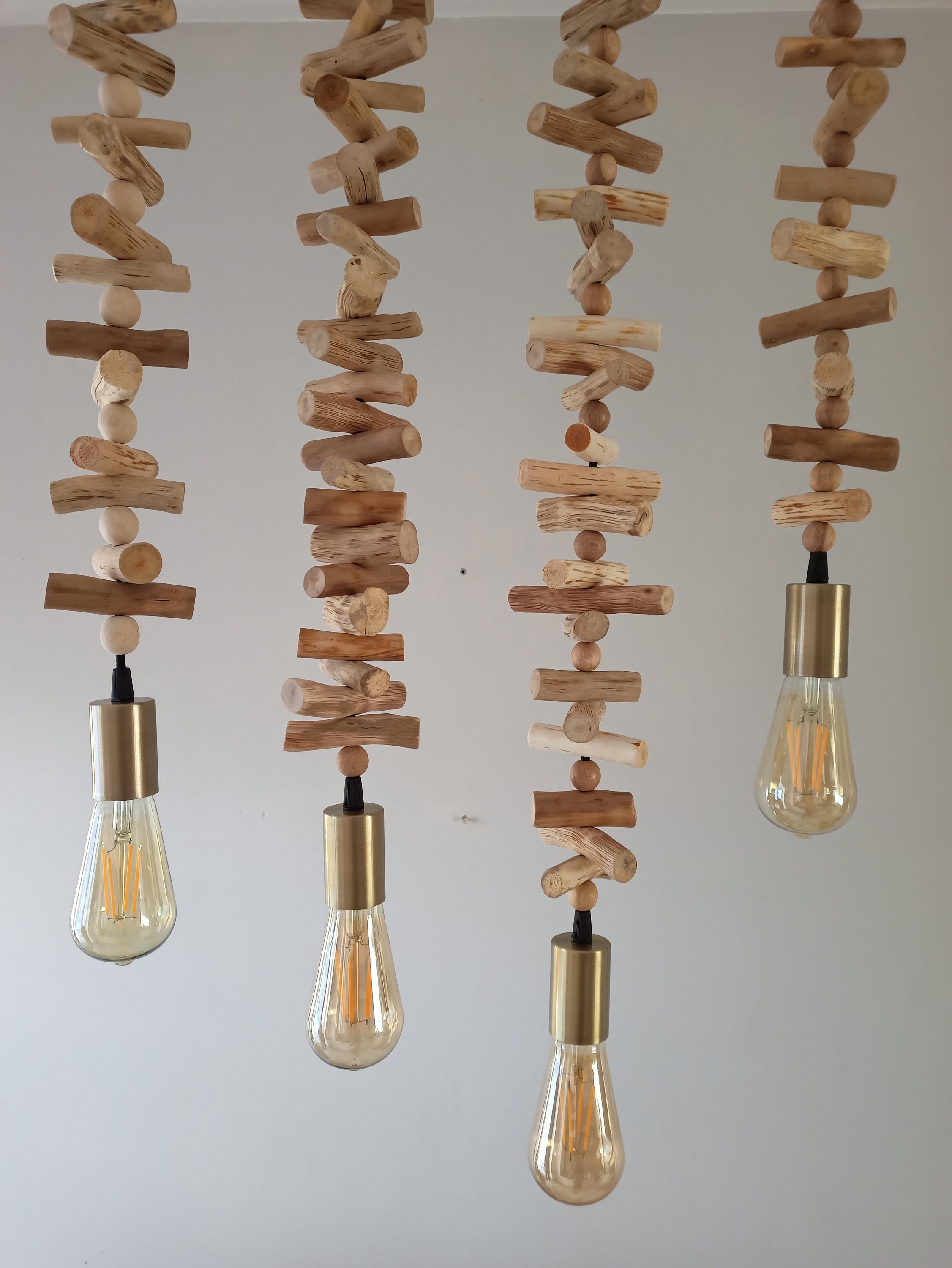 Wooden Lamp Wooden Light Wooden Flash Mount for Dining Room - Etsy