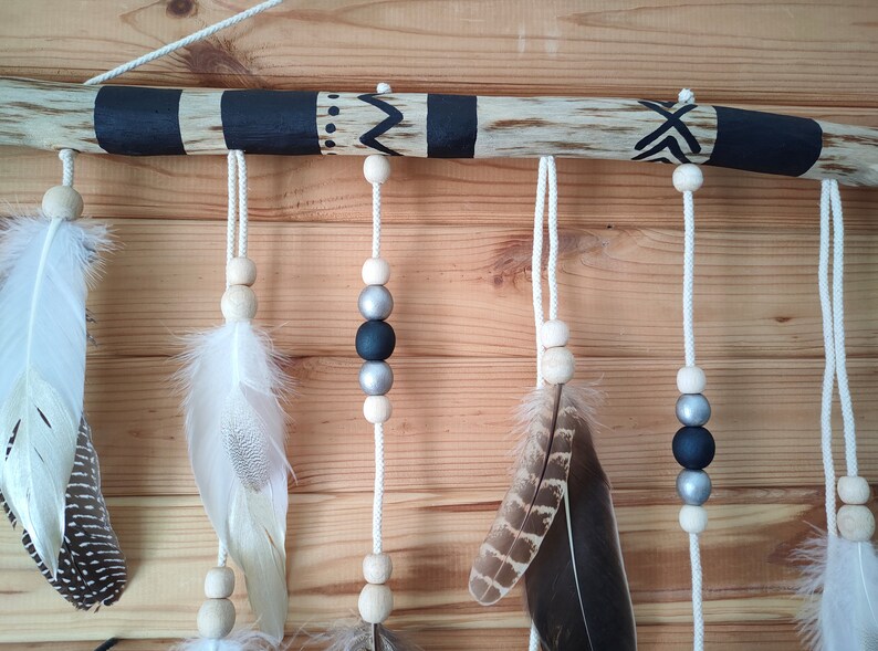 Large Native American Art Native American Decor Feather Wall | Etsy