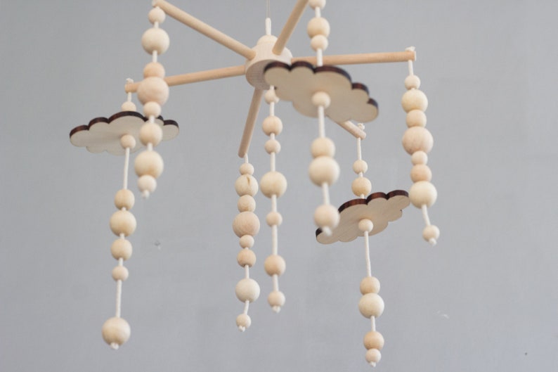 Wooden Baby Mobile Wood Crib Mobile Baby Mobile Girl Baby - Etsy