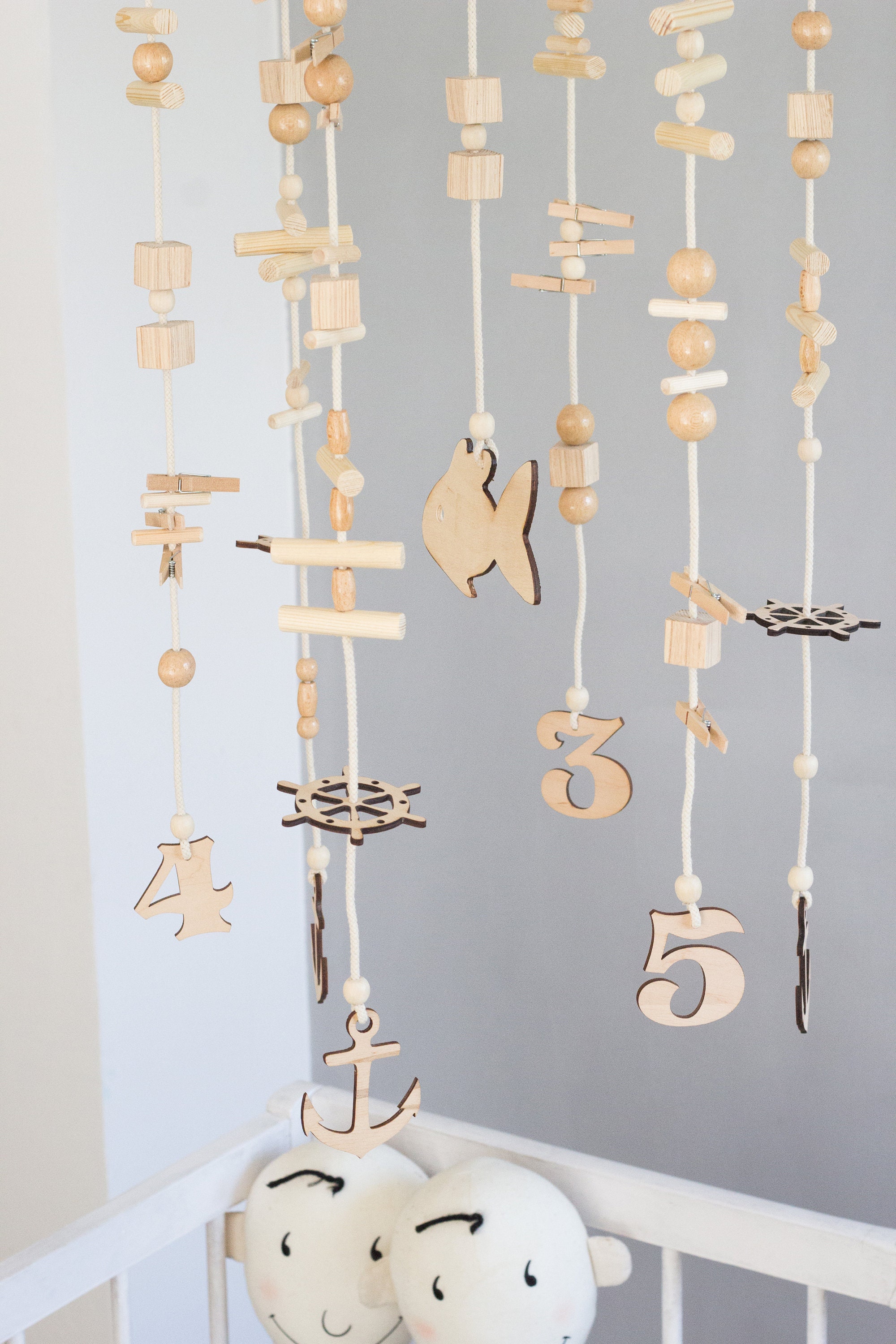 Wood baby mobile nursery decor baby shower gift сrib | Etsy
