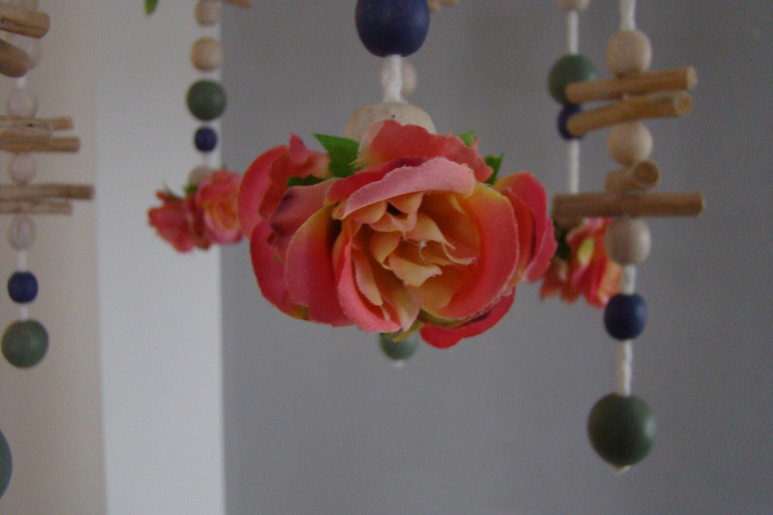 Flower Mobile Baby Girl Mobile Dreamcatcher Mobile - Etsy