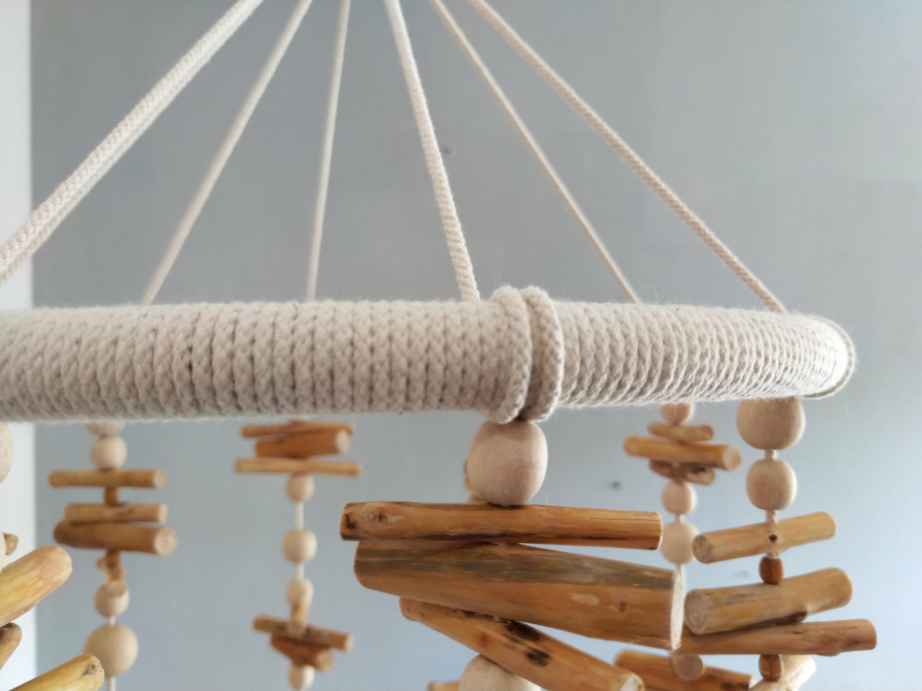 Wooden Baby Mobile Dream Catcher Mobile Feather Mobile Wood | Etsy