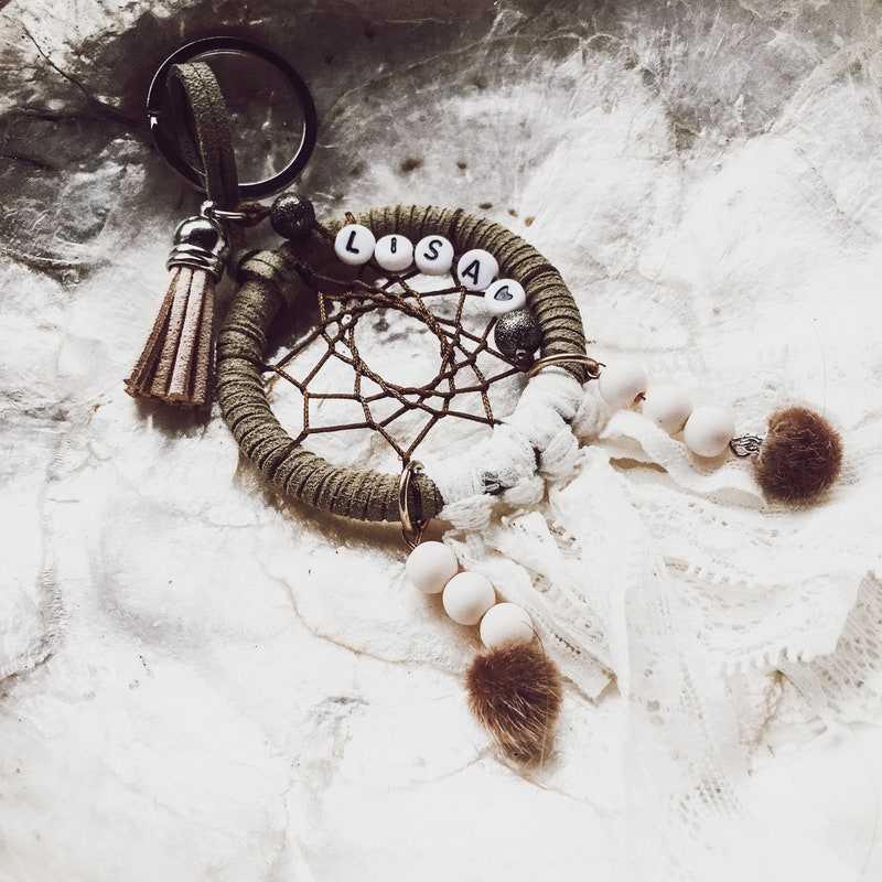 Dream Catcher Keychain - Etsy