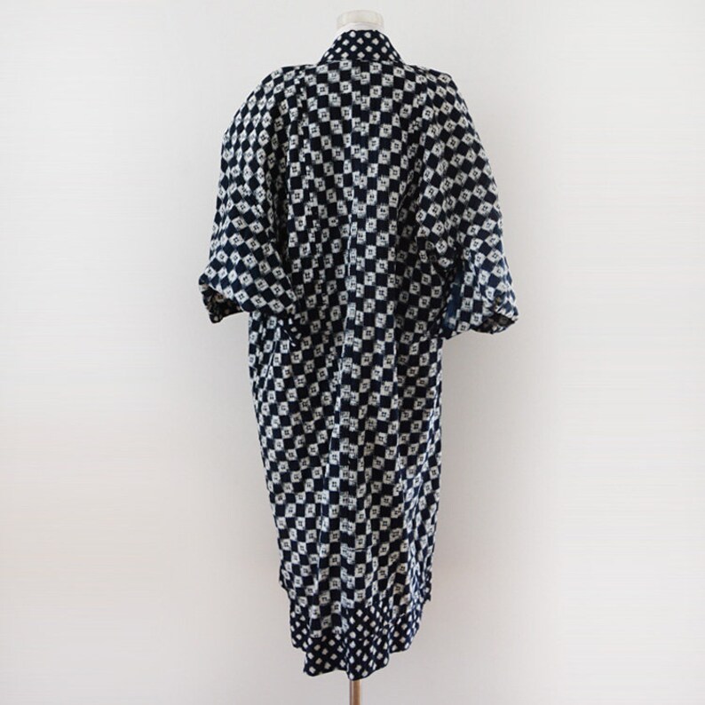 Noragi jacket sashiko aizome kasuri fabric crazy patchwork | Etsy