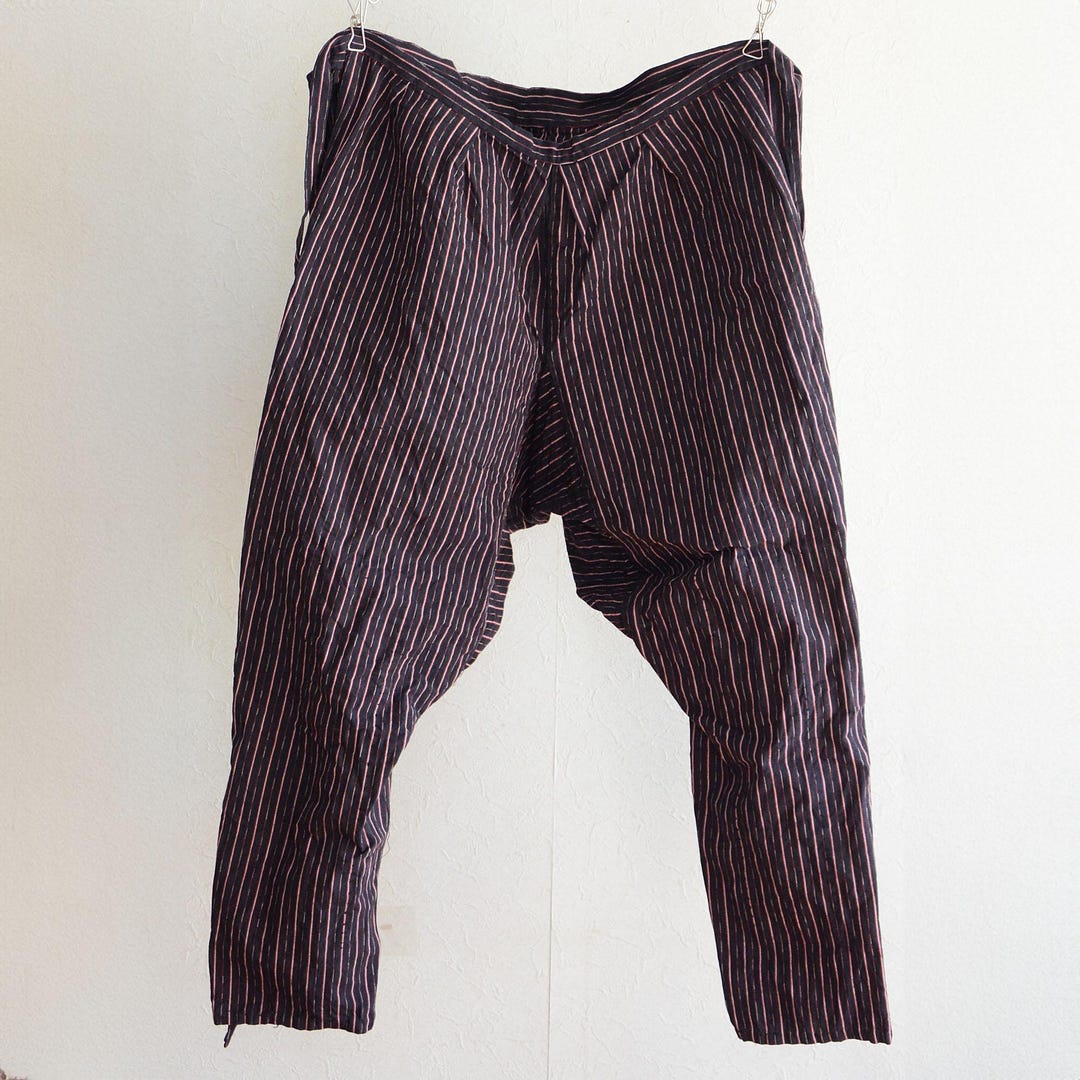 Monpe Pants Noragi Japanese Fabric Vintage Cotton Stripe Pattern Free ...
