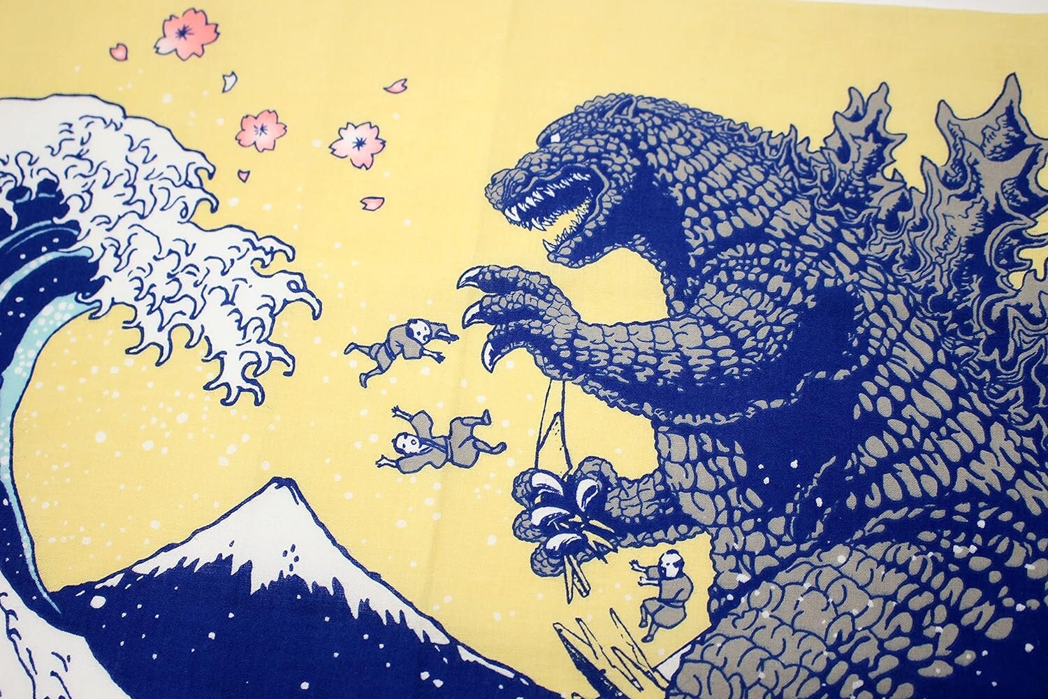 Tenugui Towel GODZILLA Ukiyoe Katsushika Hokusai Style - Etsy