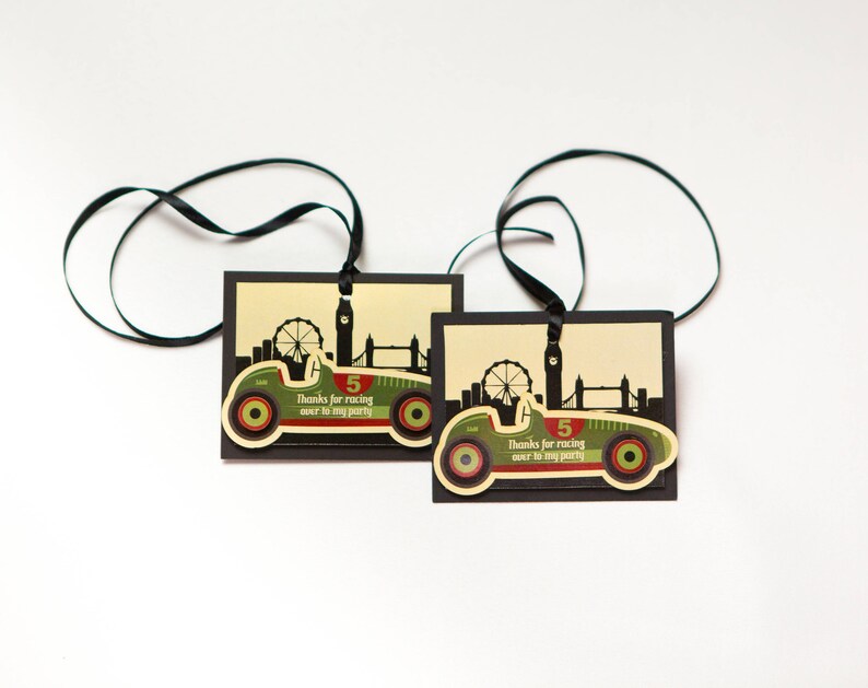 Vintage Race Car - Petite Box - Etsy