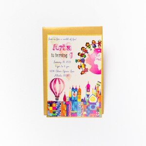 It's a Small World - Custom Box, It's a Small World Party Decor, Disney ...