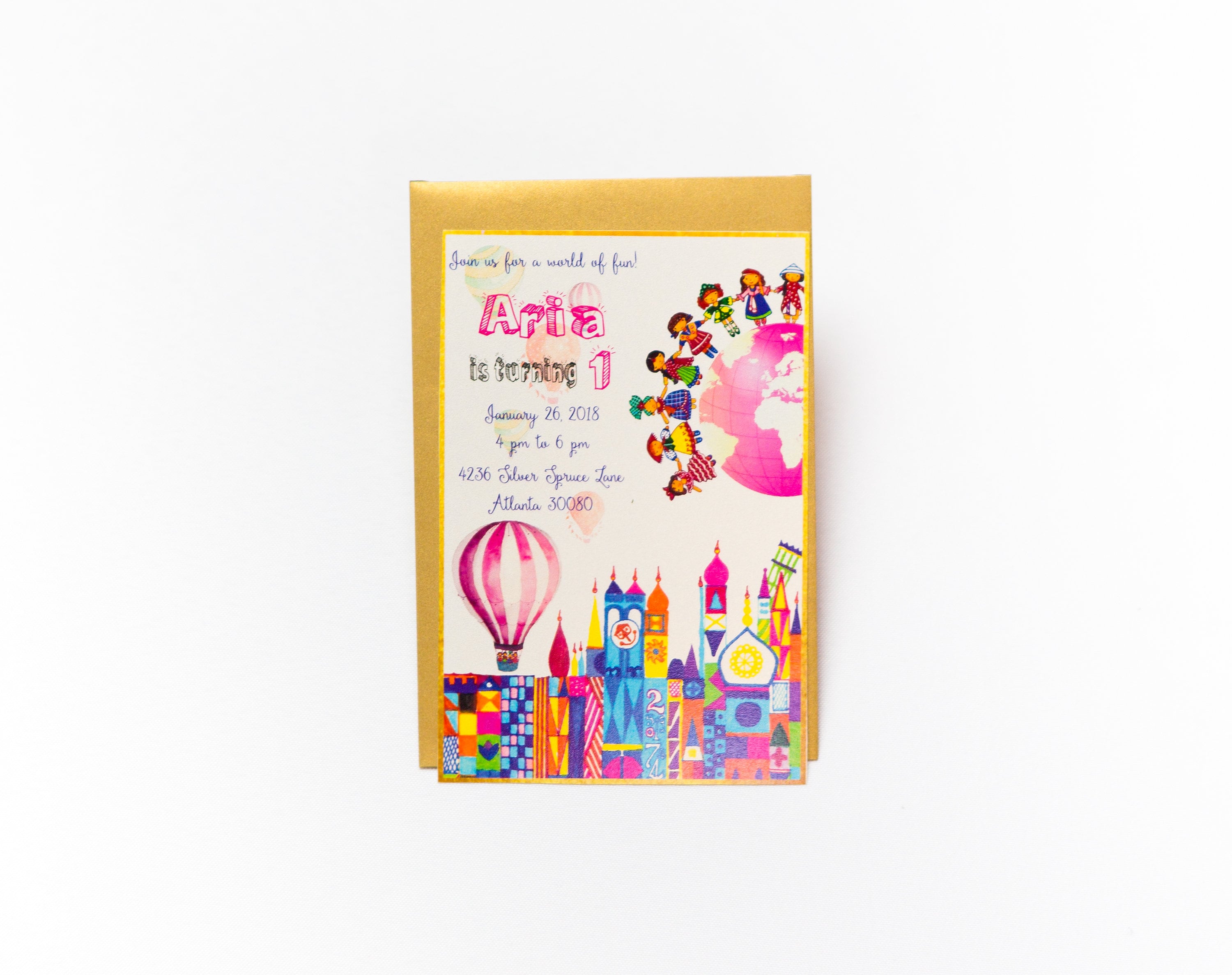 It's a Small World - Custom Box, It's a Small World Party Decor, Disney ...