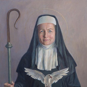 Saint Scholastica Print - Etsy