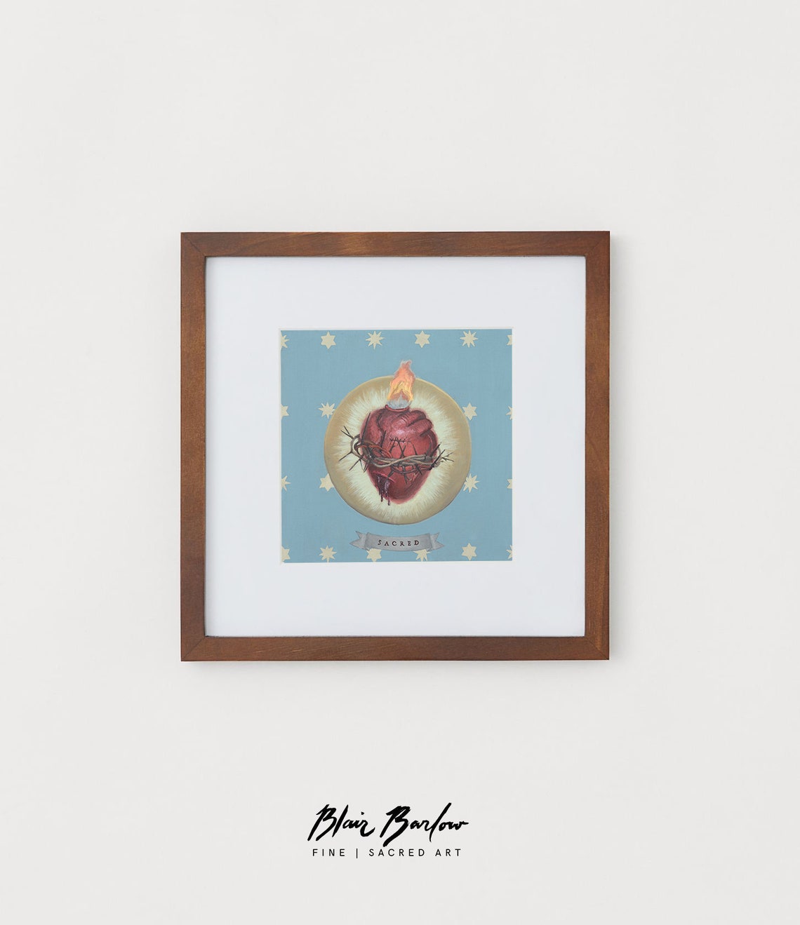 Sacred Heart Print Catholic Wall Art Painting Sacred Heart - Etsy