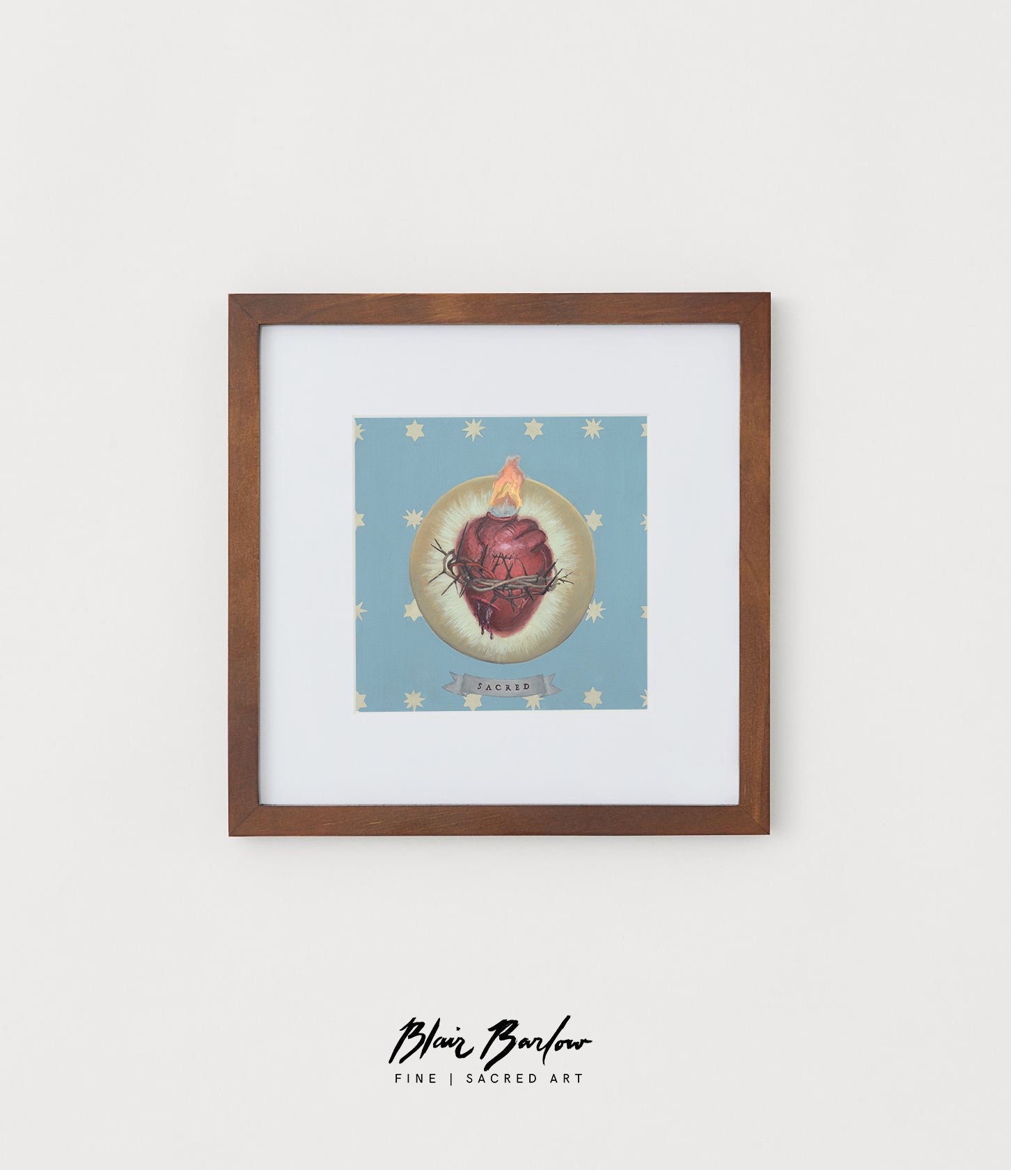 Sacred Heart Print Catholic Wall Art Painting Sacred Heart - Etsy