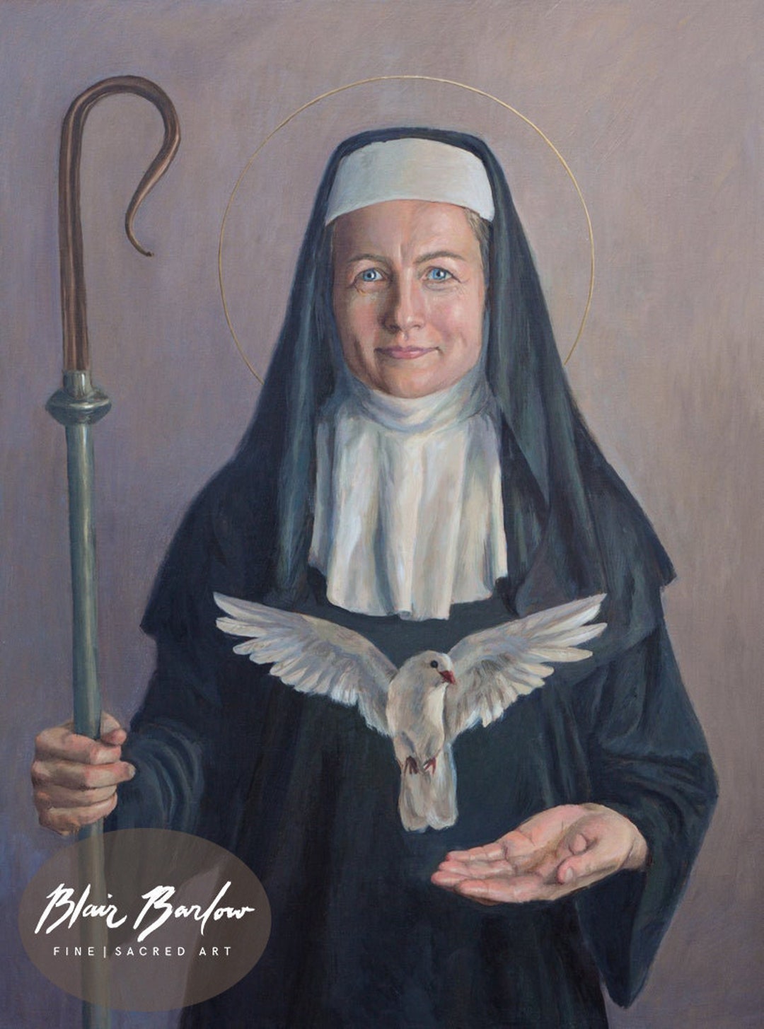 Saint Scholastica Print - Etsy