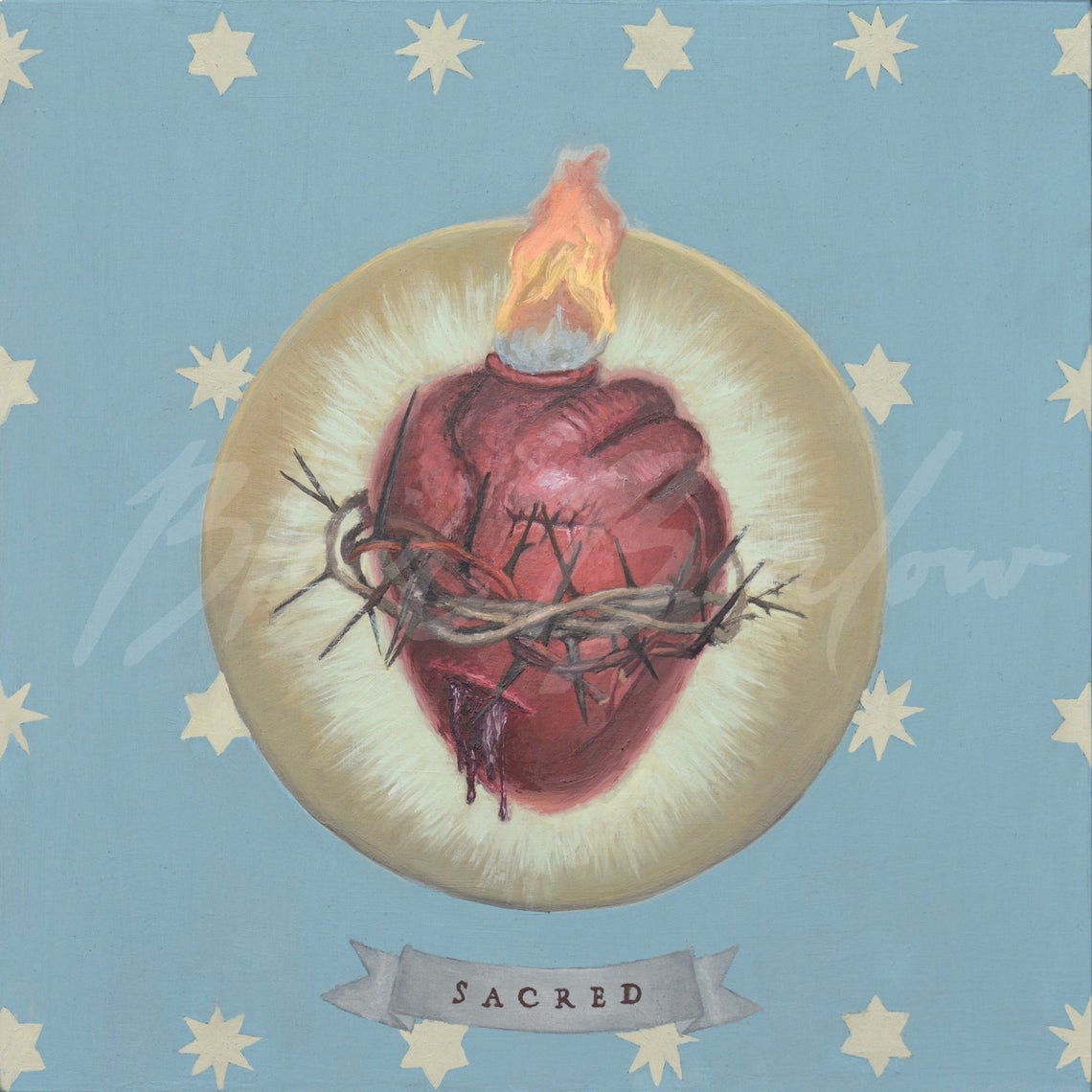 Sacred Heart Print Catholic Wall Art Painting Sacred Heart - Etsy