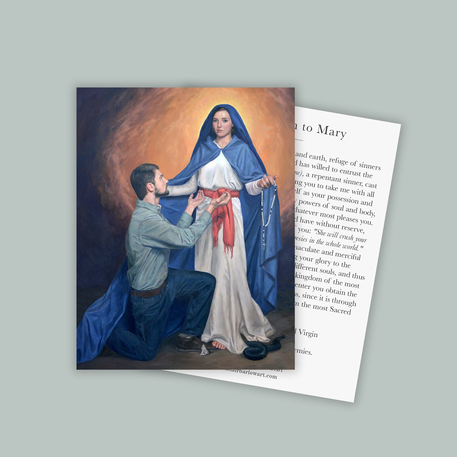 Marian Consecration Prayer Cards - Etsy