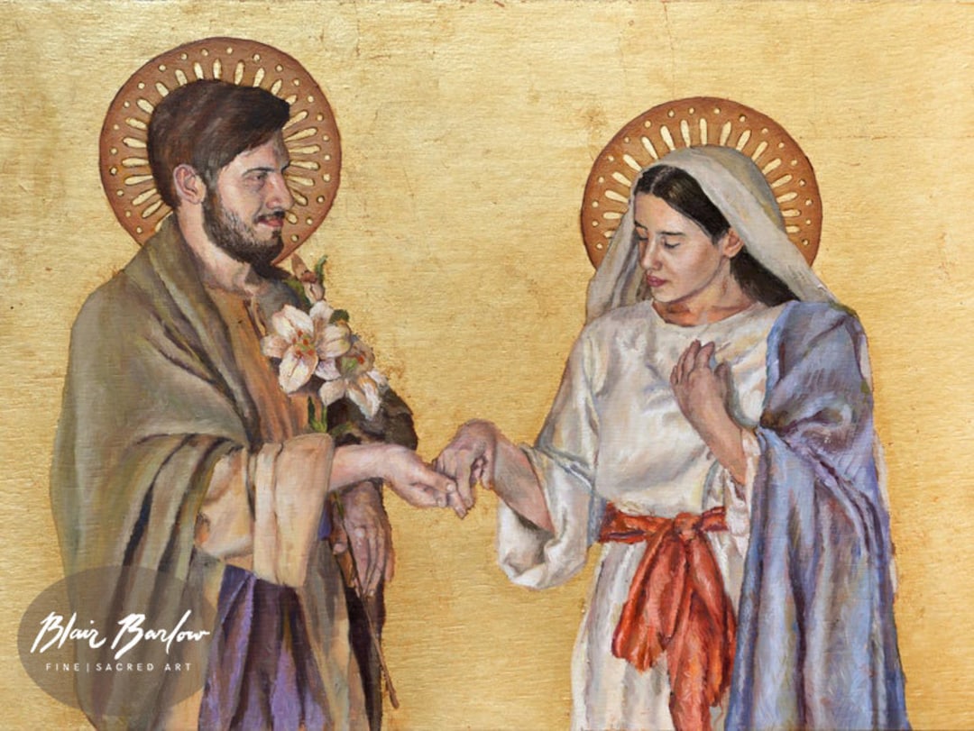 The Wedding of Mary and Joseph Print - Etsy