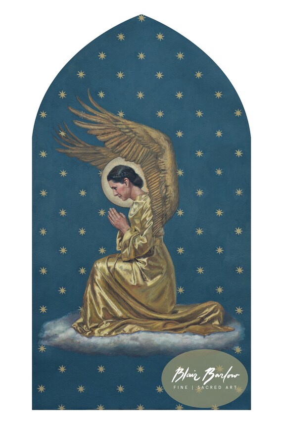 Angel Print - Etsy