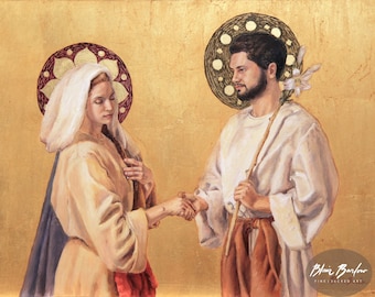 Espousal of Mary and Joseph Print – Catholic Wedding Art (digital ...
