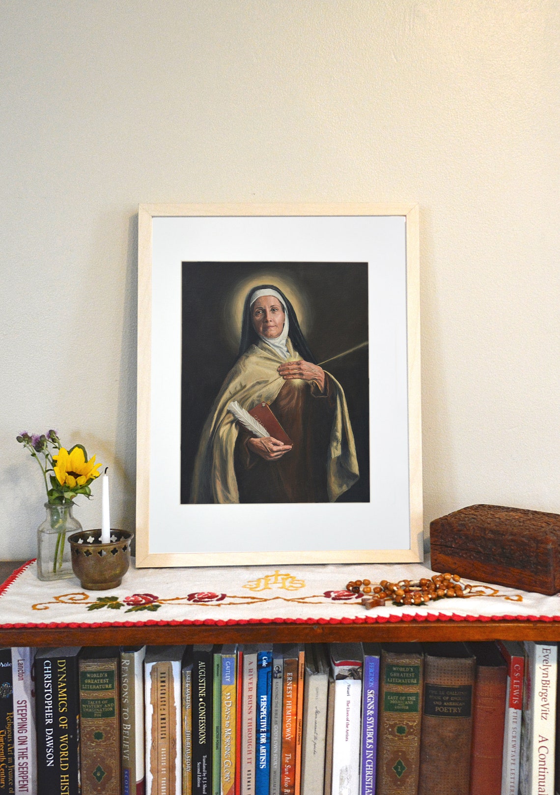 St. Teresa of Avila, Catholic Art Prints, Saint Art, Carmelite Saint - Etsy