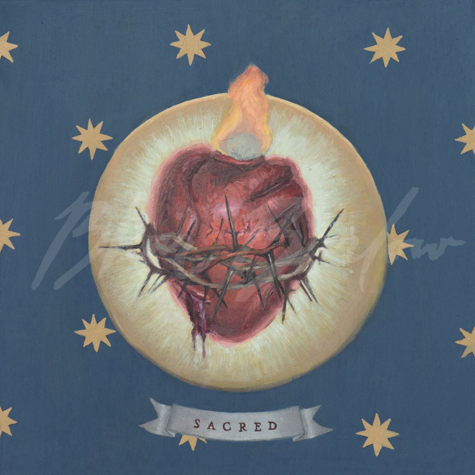 Sacred Heart Print Catholic Wall Art Painting Sacred Heart - Etsy