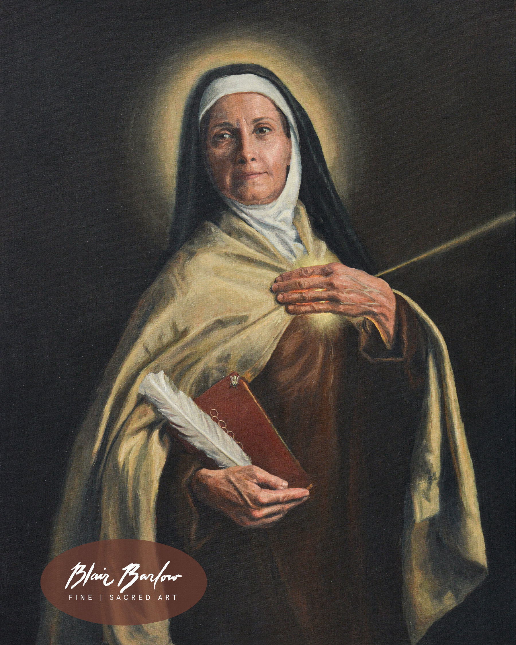 St. Teresa of Avila, Catholic Art Prints, Saint Art, Carmelite Saint - Etsy