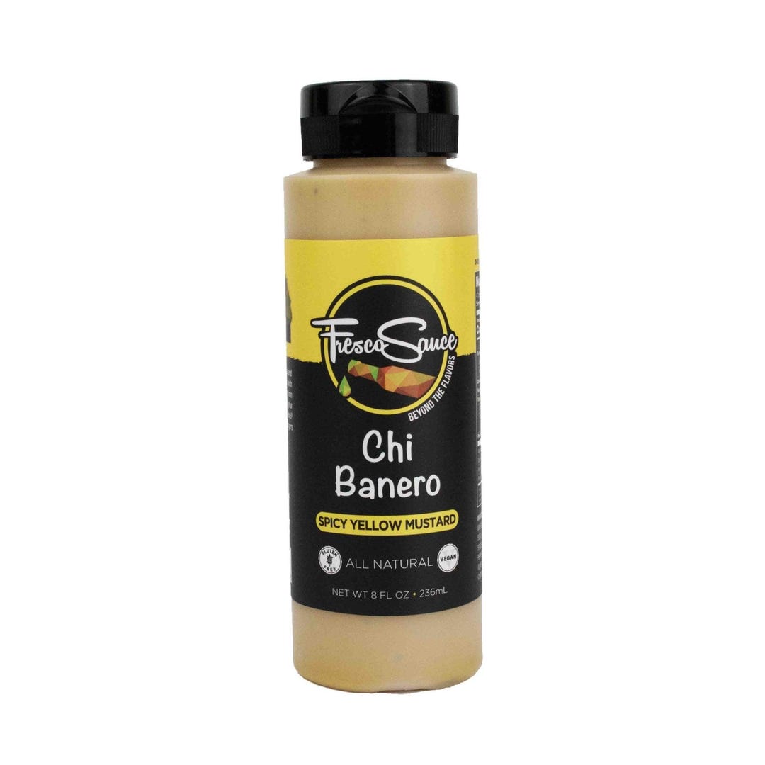 Chi Banero Spicy Yellow Mustard by Fresco Sauce - Habanero and Chipotle ...