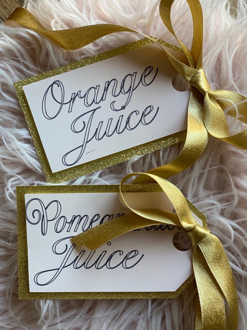 Custom Tags to Label Food/drink Items - Etsy
