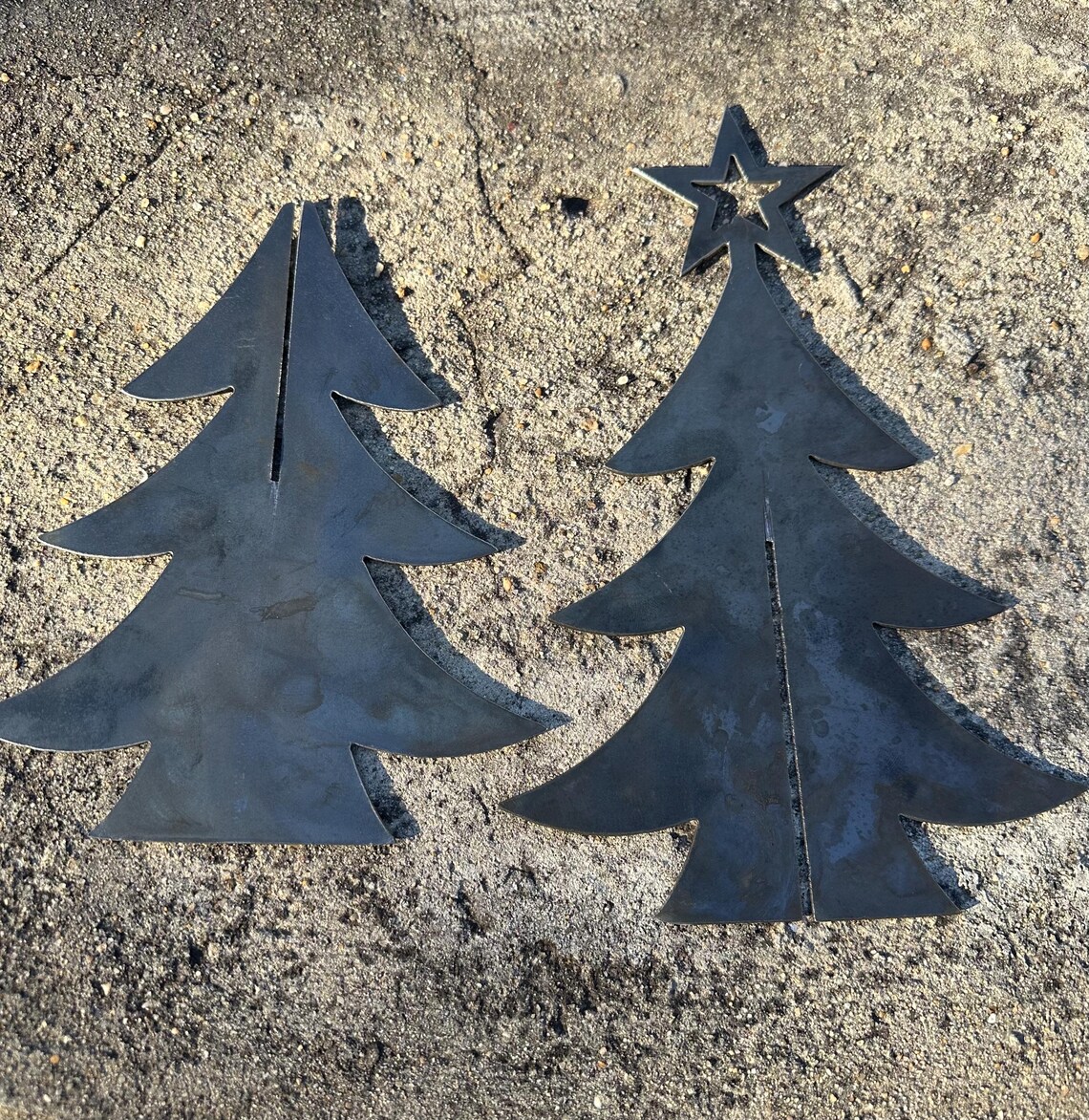 Metal Christmas Tree Decorations, Plasma Cut - Etsy