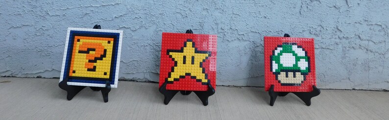 Mario Star LEGO Plate - Etsy