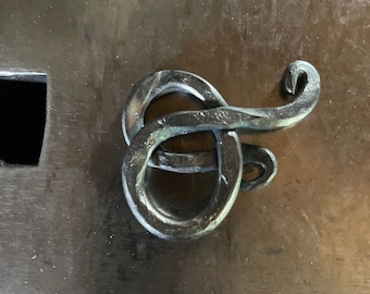 Hand Forged Spiral Pendant - Blacksmith - Etsy