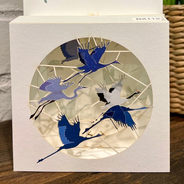 Crane Card - Etsy