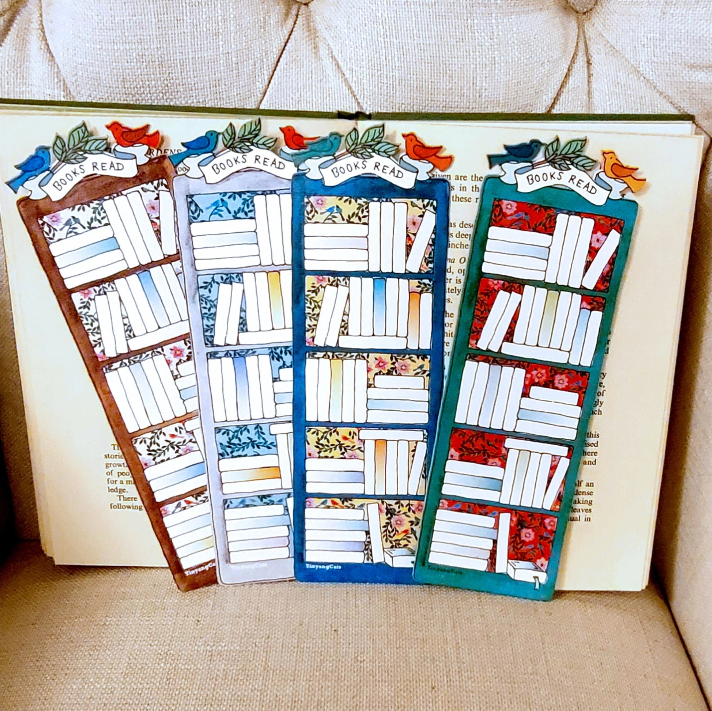 Bookmark Trackers for Schools Library and Book Lovers Set of - Etsy