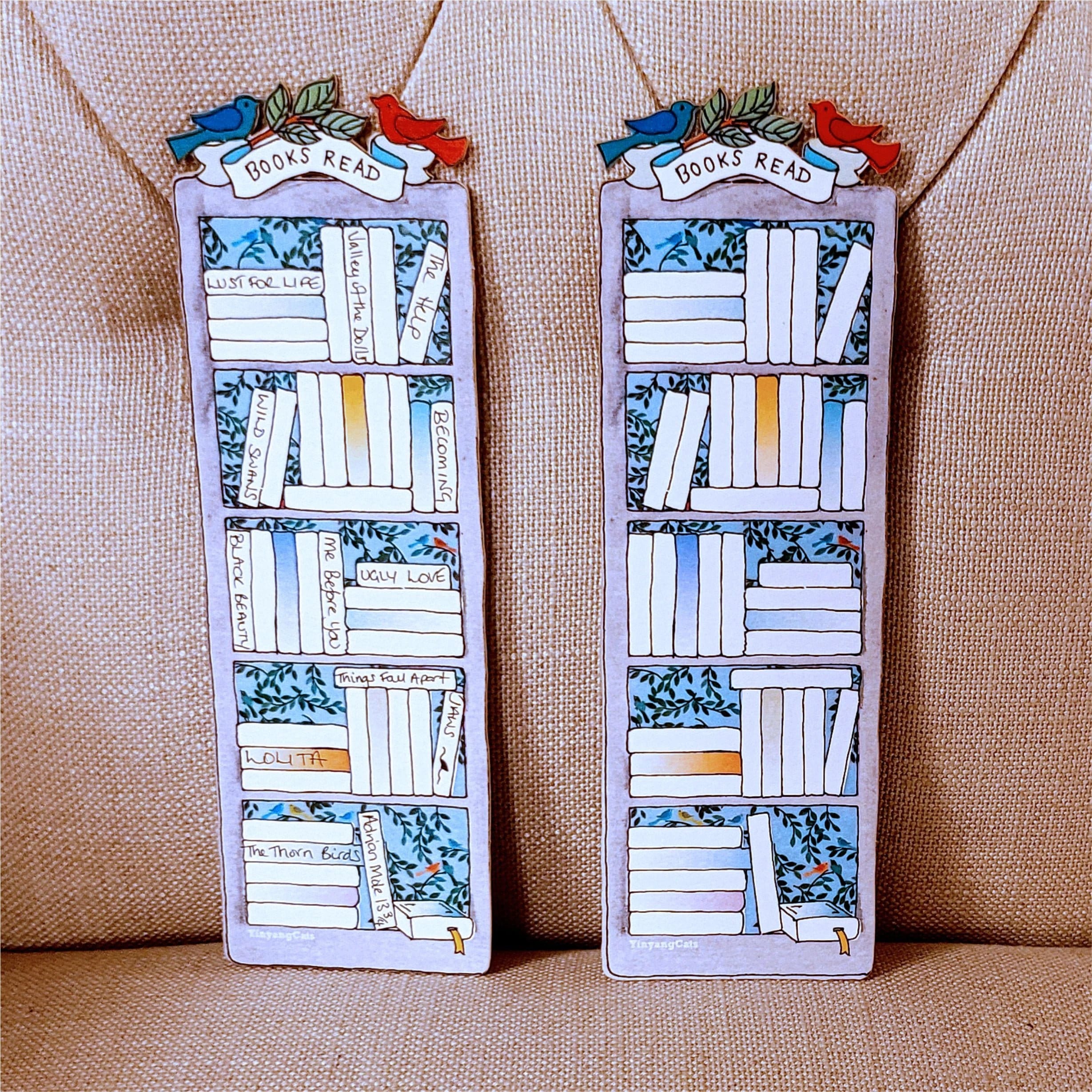 Bookmark Trackers for Schools, Library, and Book Lovers Set of 4 - Etsy