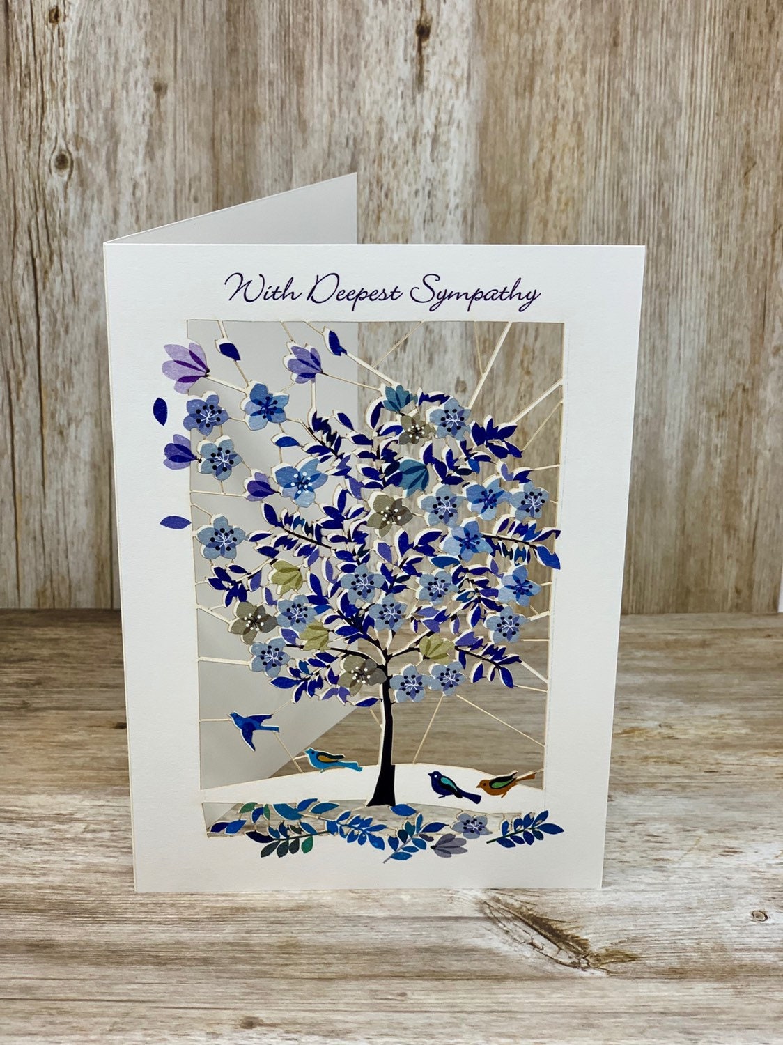 Sympathy Bundle Card Pack, With Deepest Sympathy 4 Laser Cut Cards - Etsy