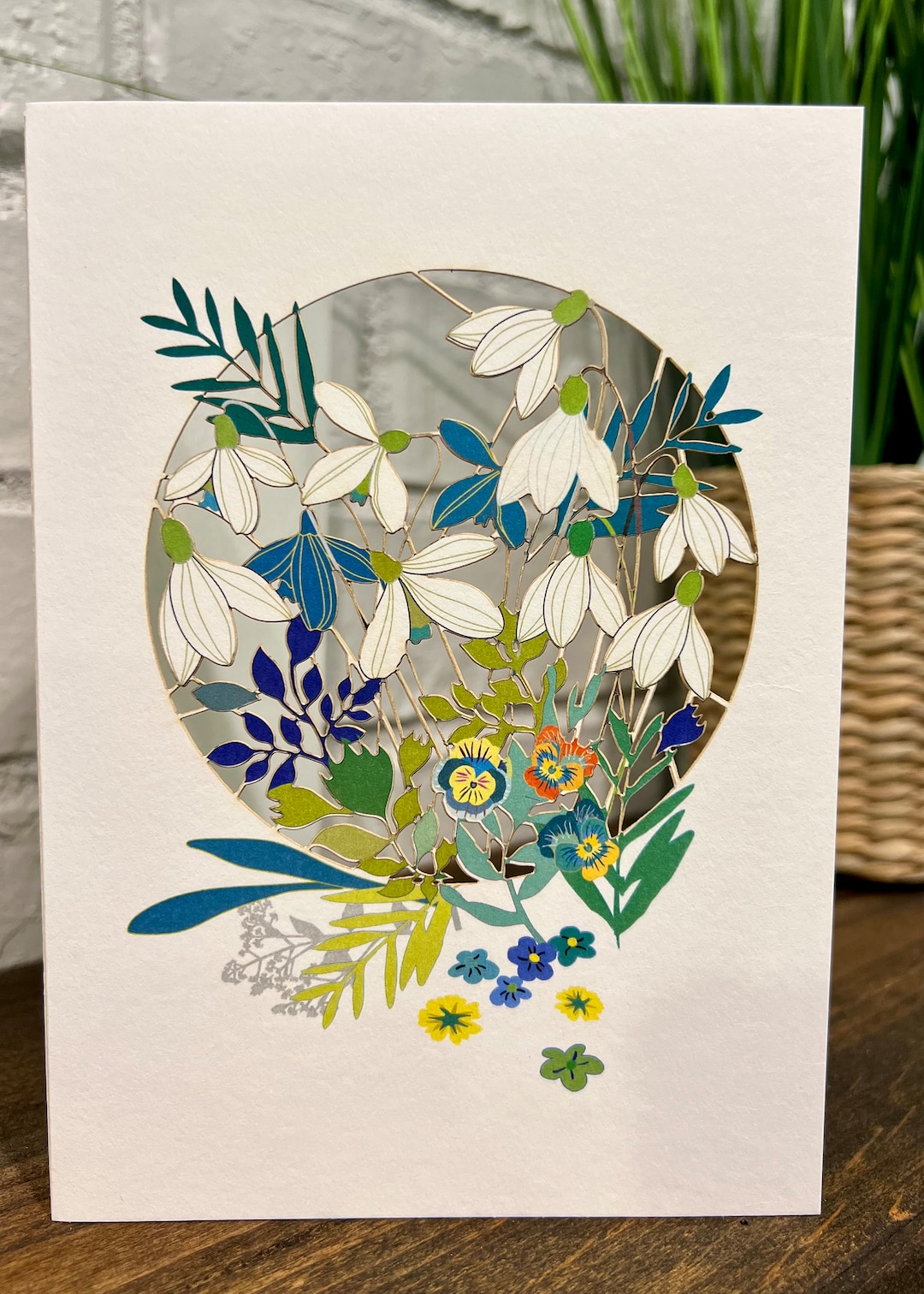Wild Flowers Laser Cut Card - Etsy
