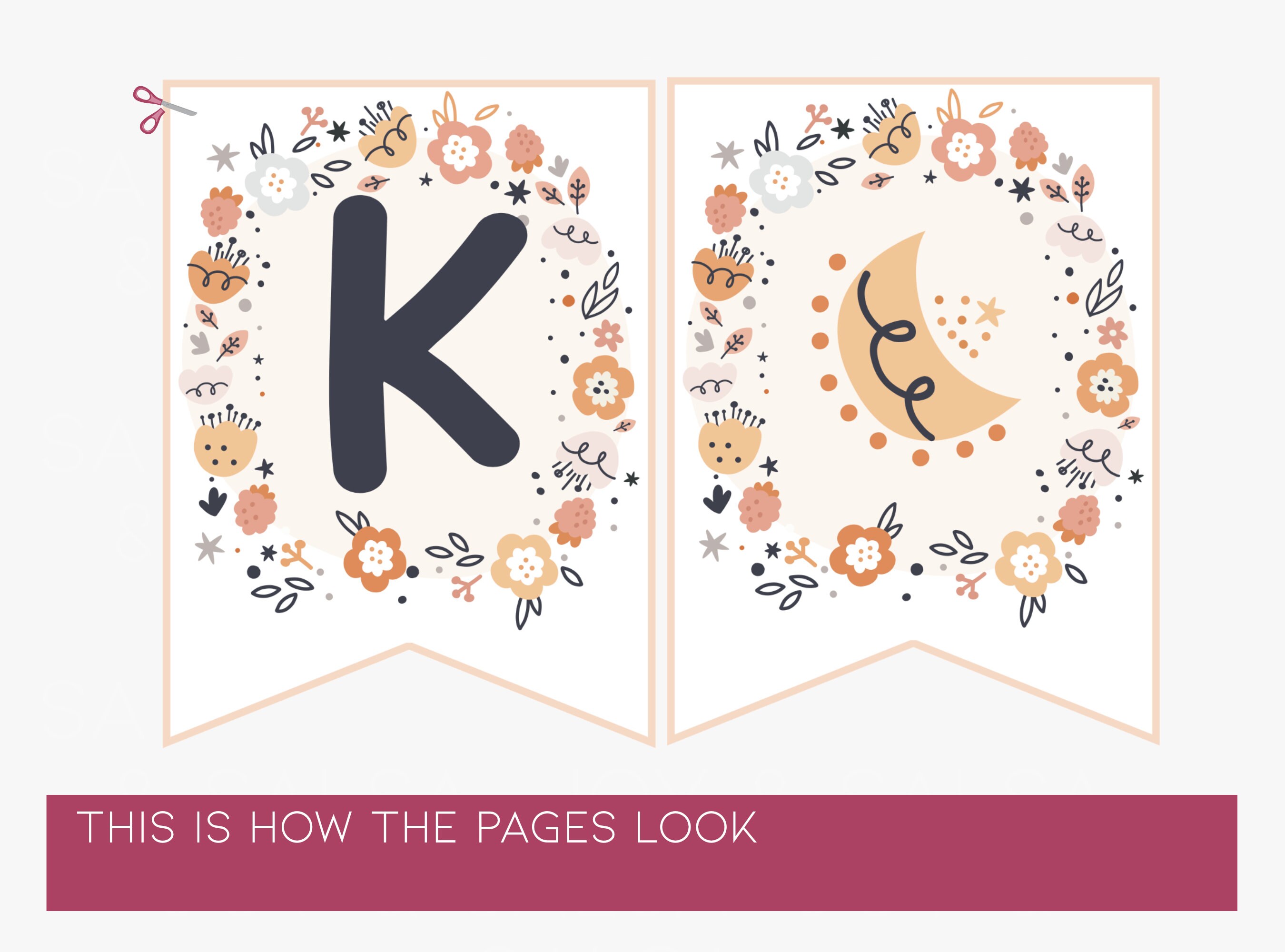 Cute Eid Mubarak Banner Happy Eid Decor DIY Printable - Etsy