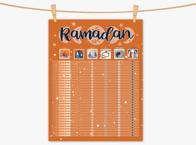Ramadan Tracker for Kids and Adults Bronze EID Decor Ramadan Gifts and ...
