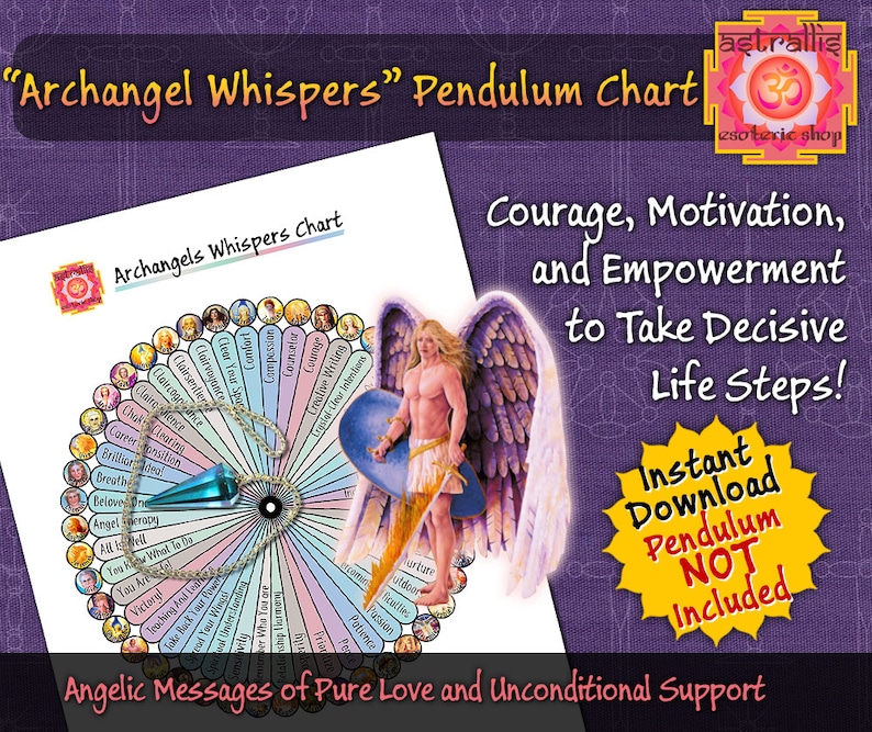 Printable Pendulum Chart - Archangel Whispers - Etsy