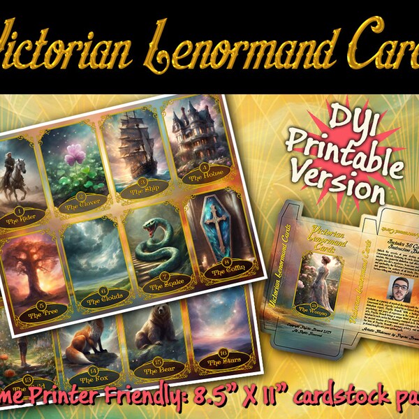 Lenormand Deck Printable - Etsy