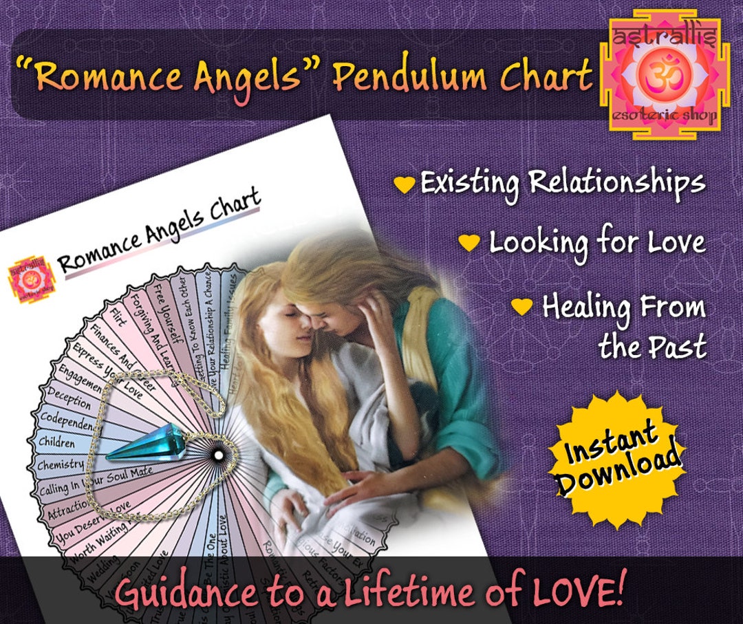 Romance Angels Pendulum Chart Pendulum Divination Chart - Etsy