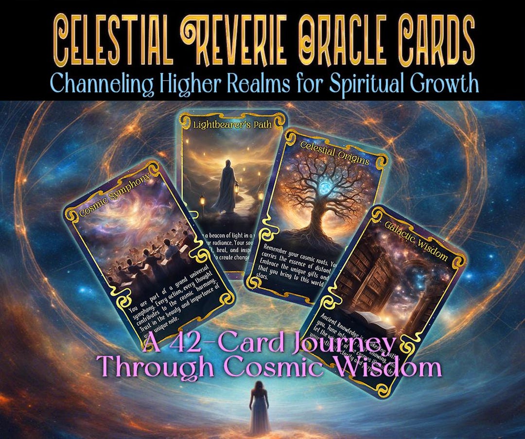 Celestial Reverie Oracle Deck | Printable Oracle Cards | Divination ...