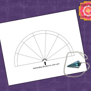 Printable Blank Pendulum Chart | Pendulum Divination Chart - Etsy